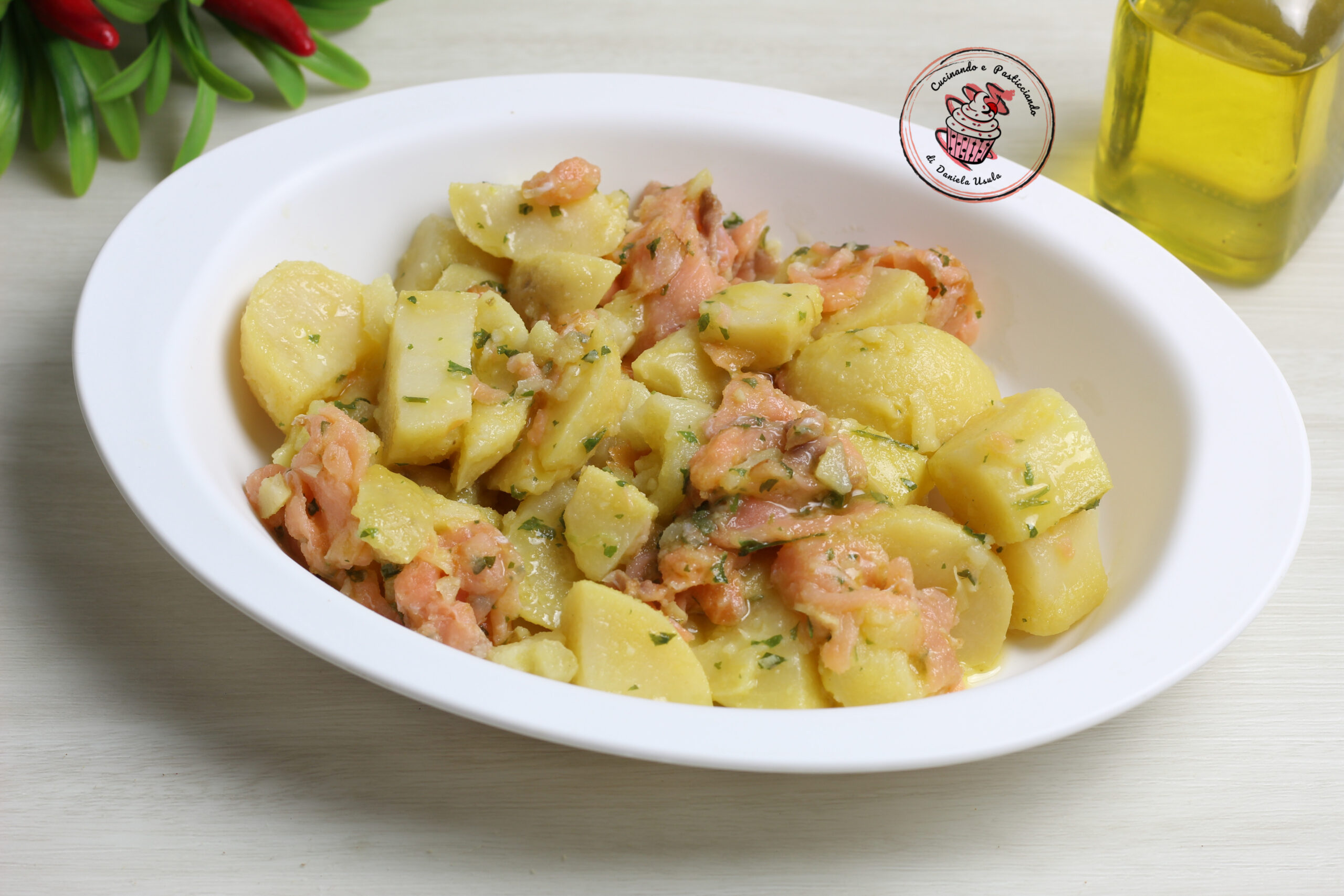 Salmone affumicato con patate, facile e veloce - Cucinando e pasticciando