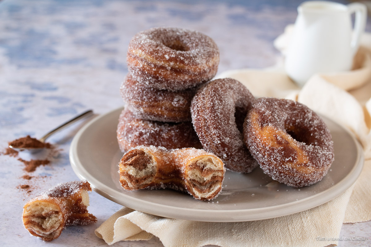 CIAMBELLE FRITTE ricetta al latte e cioccolato con impasto supersoffice