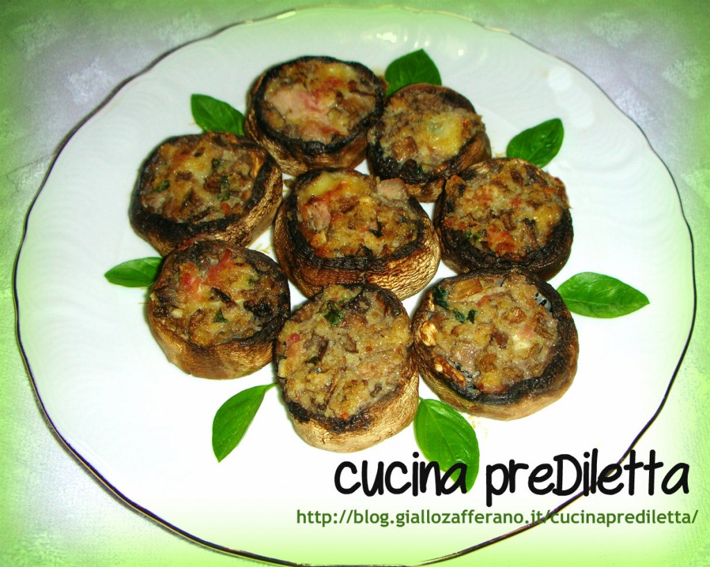 Funghi ripieni - ricetta antipasto | cucina preDiletta