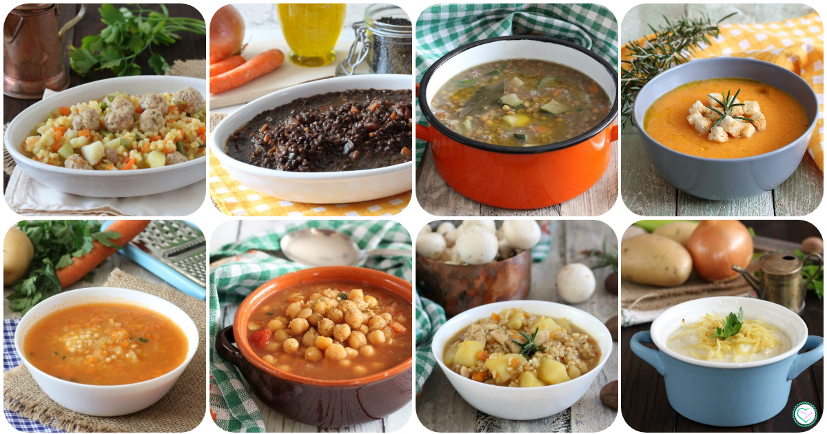 Zuppe e minestre calde, raccolta ricette | cucina preDiletta