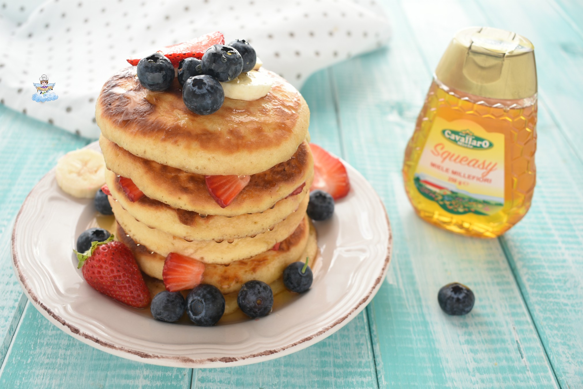 Pancake con frutta e miele - Cucina Serafina