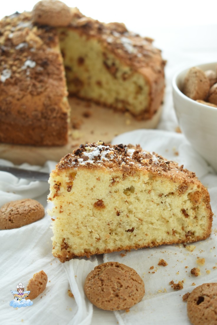Torta agli amaretti morbidissima - Cucina Serafina