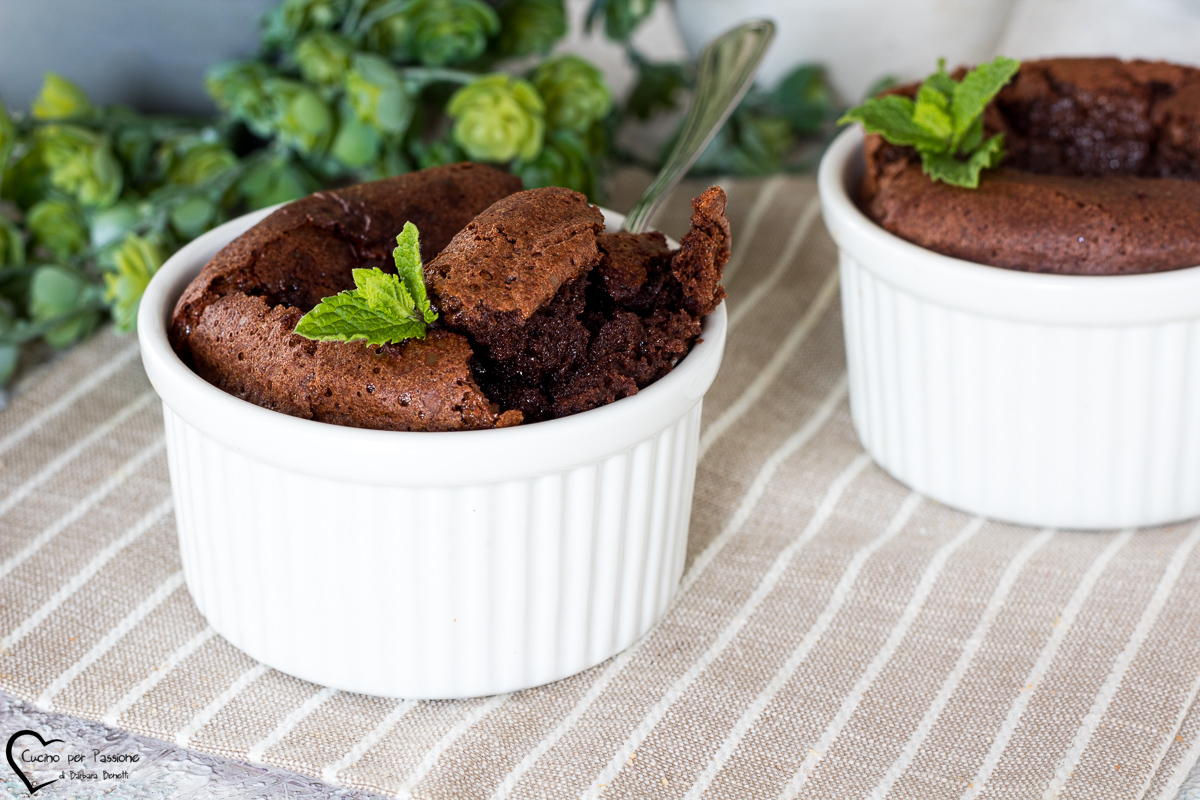 tortini alla nutella ricetta dolce 2 ingredienti soufflé alla nutella caldo