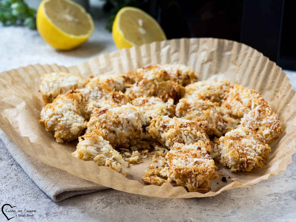 pollo al limone in friggitrice ad aria ricetta bocconcini di pollo airfryer