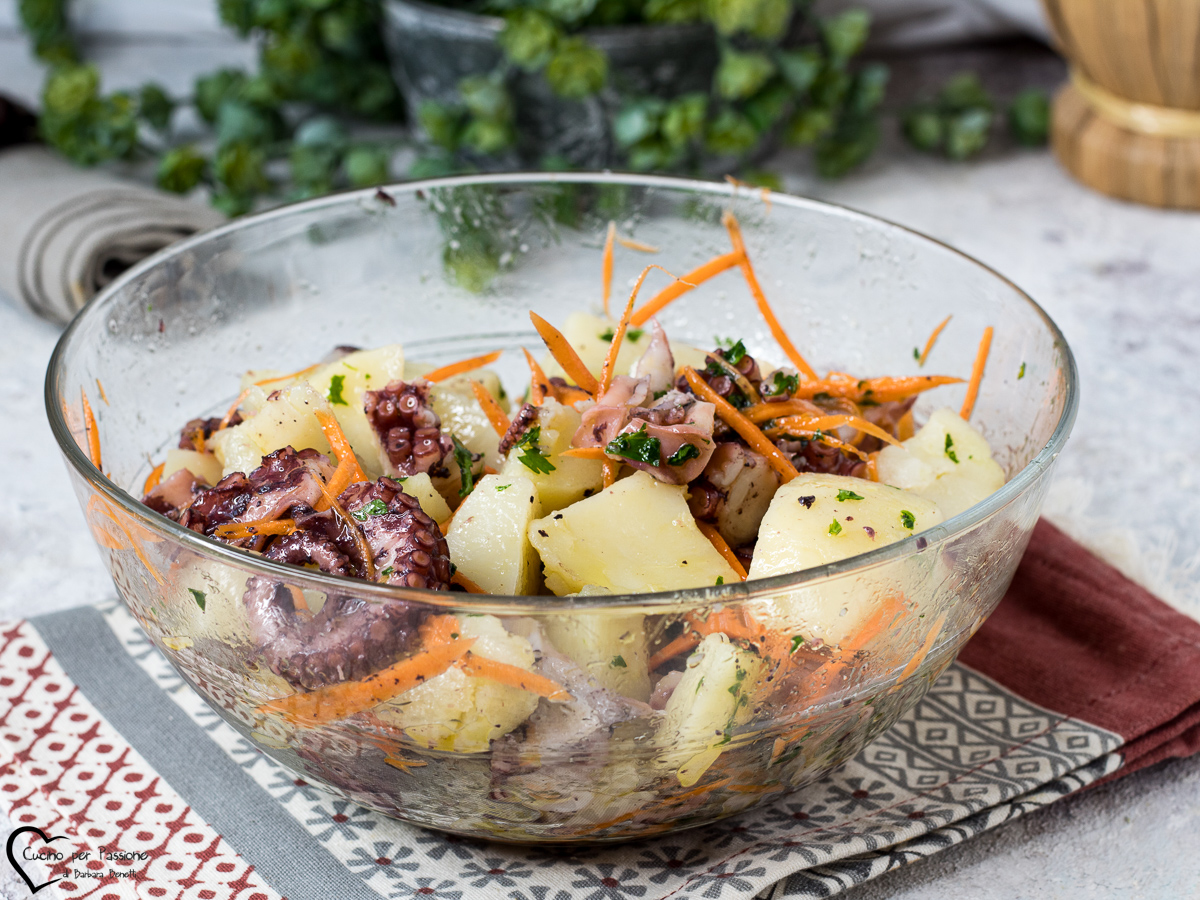 piovra con patate ricetta polpo insalata cucina italiana della nonna
