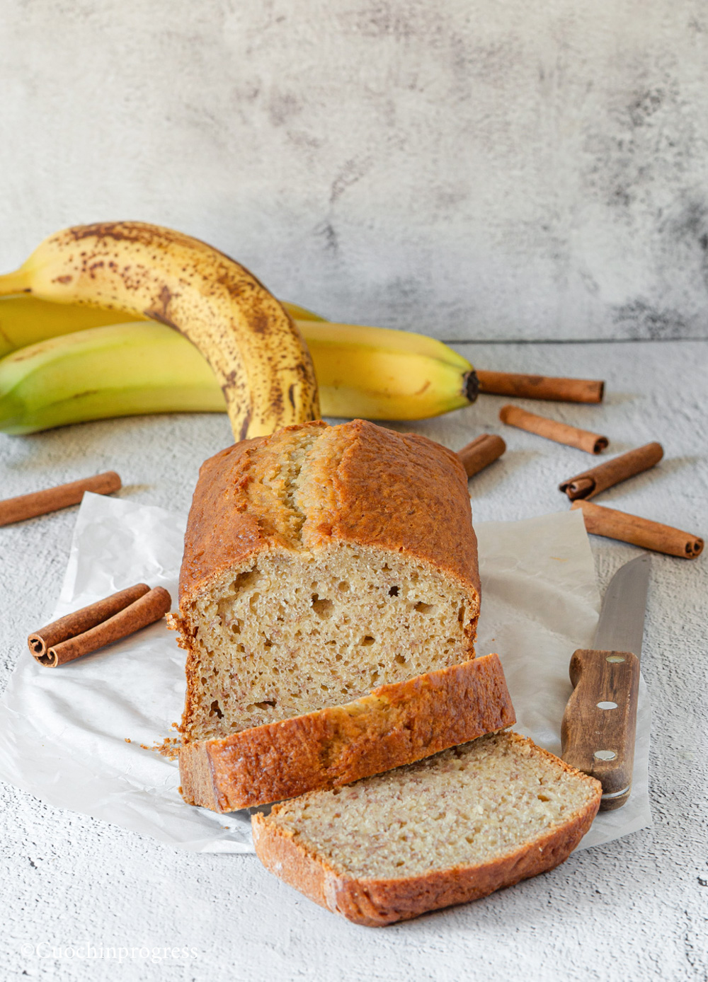 Banana bread o pane alle banane. Ricetta anglosassone.