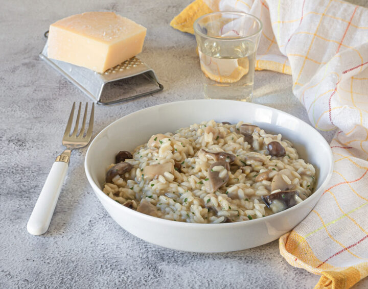 Risotto ai funghi. Cremoso e ricco di gusto.
