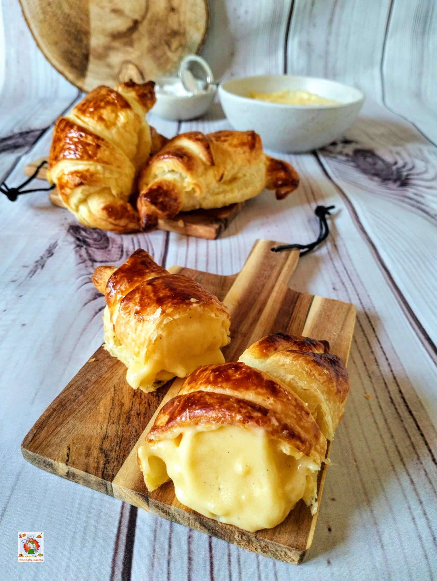 Cornetti veloci alla crema