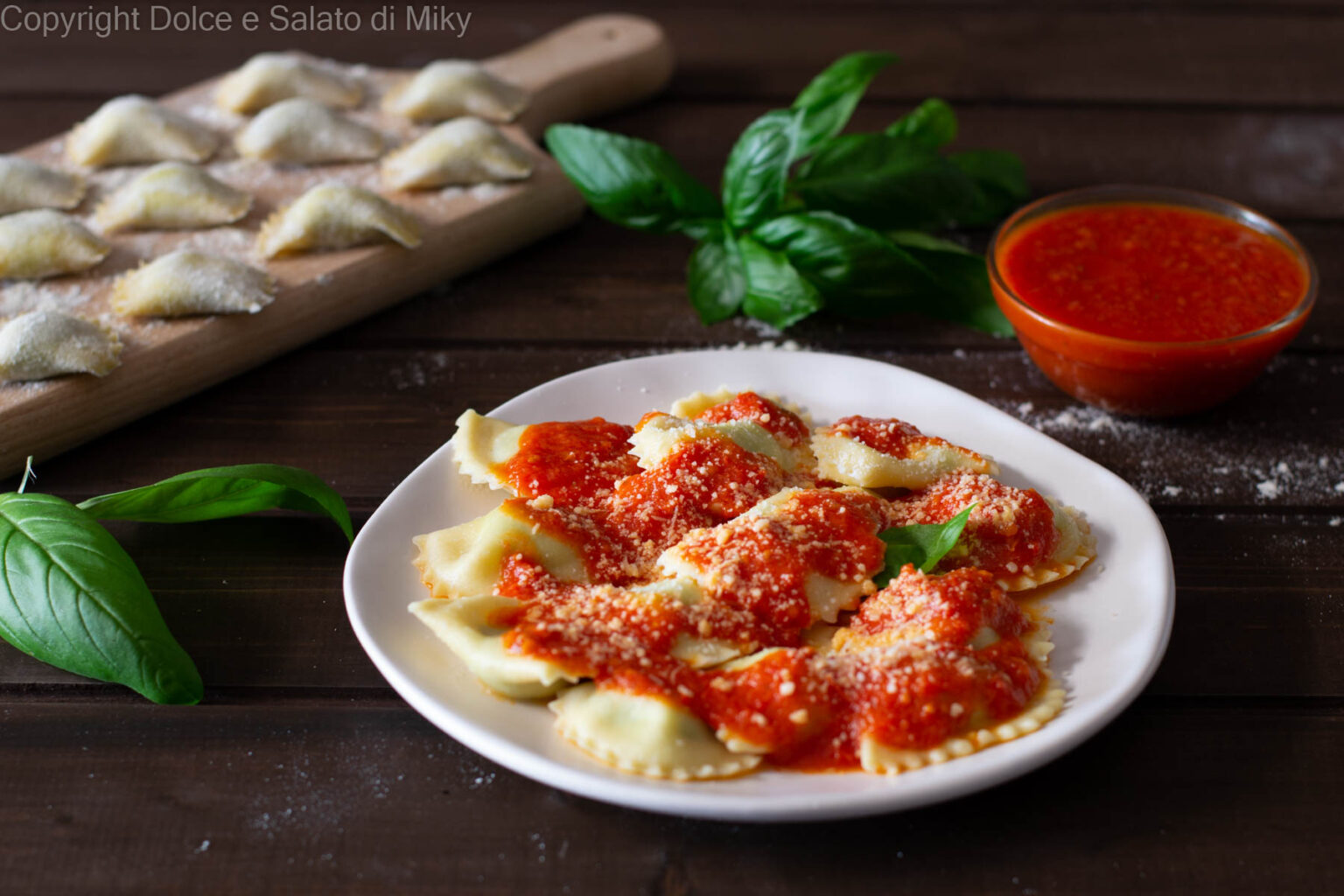 Ravioli di ricotta e spinaci, ravioli tipici sardi molto semplici