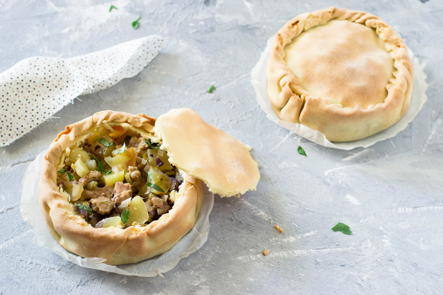 Ricetta panada con salsiccia e patate