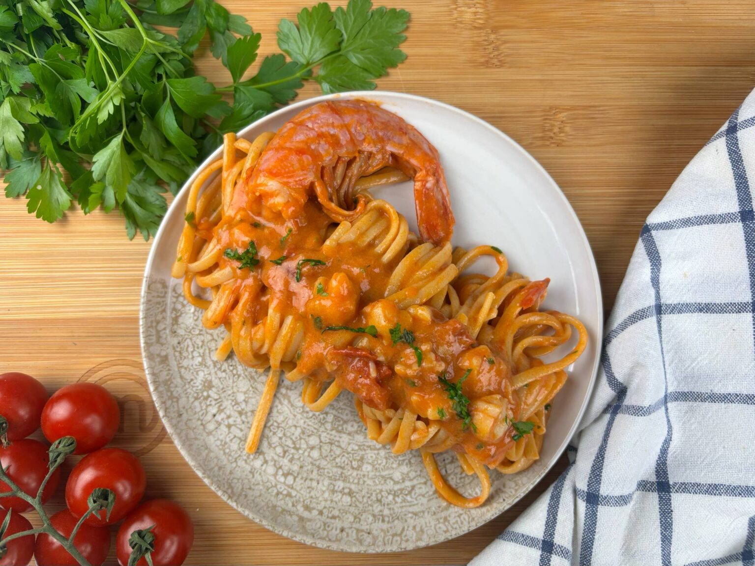 Ricetta pasta con bisque di gamberi