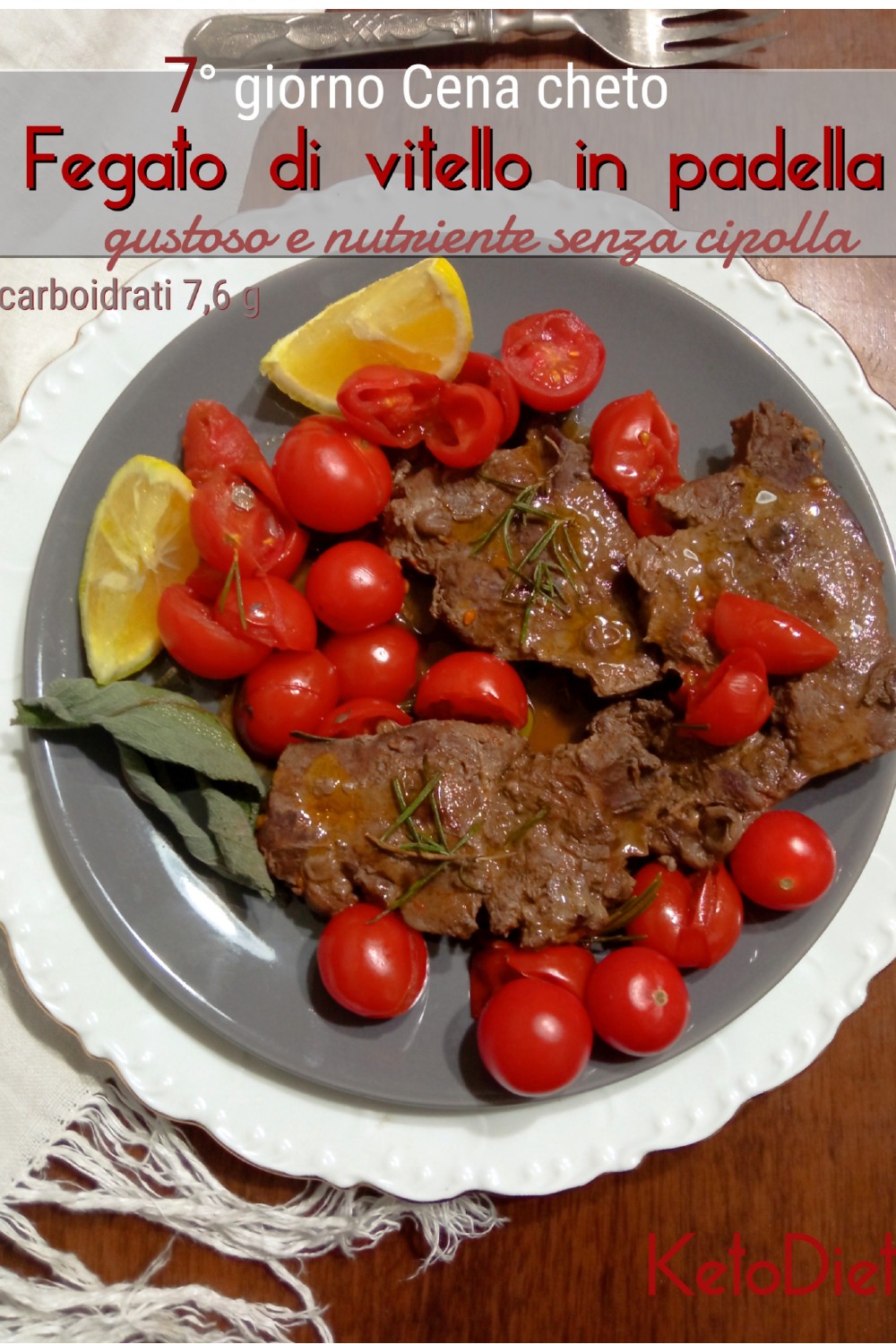 Fegato di vitello in padella gustoso e nutriente senza cipolla : keto