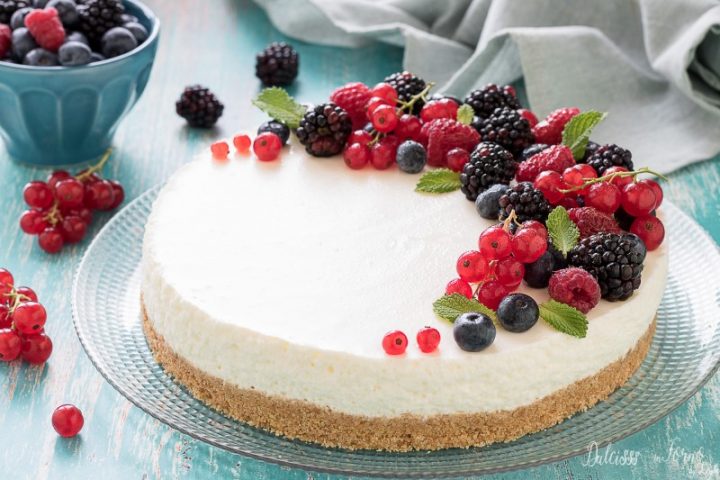 Ricetta Torta fredda allo yogurt (ricetta cheesecake allo yogurt ...