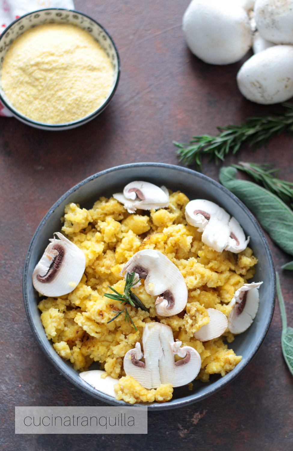 Polenta pasticciata con funghi freschi - cucinatranquilla