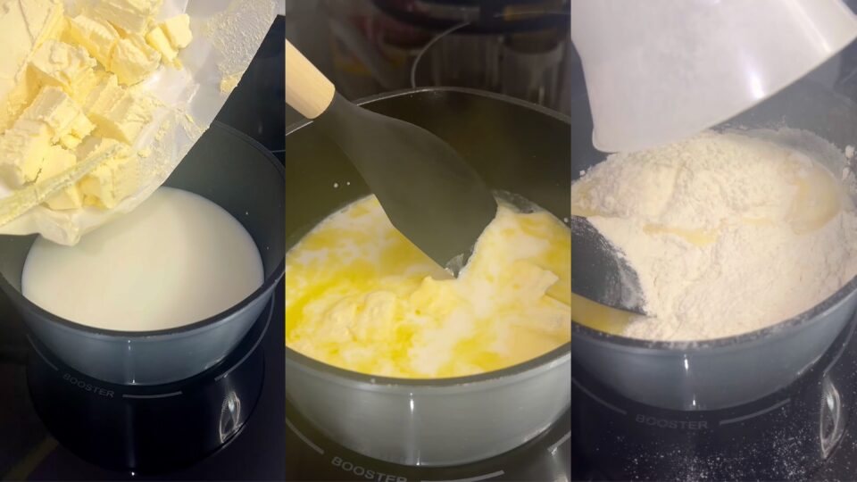 Profiteroles salato con prosciutto e formaggio – Antipasto scenografico ...