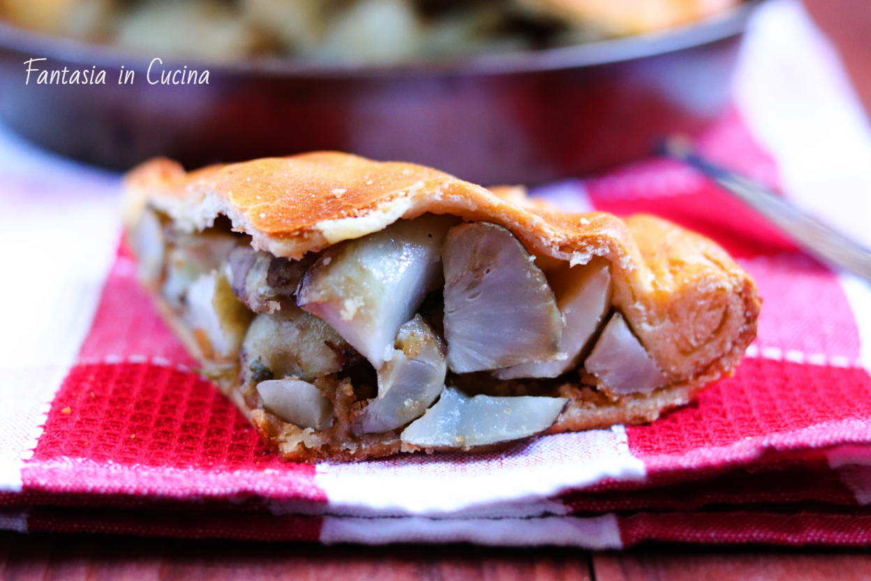 Ricetta: scaccia ragusana con le patacche o topinambur