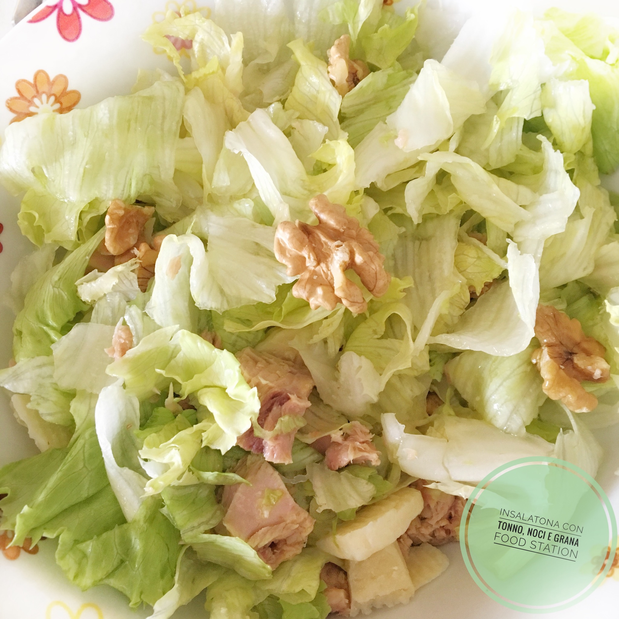 Insalatona con tonno, noci e grana - piatto unico - FOOD STATION