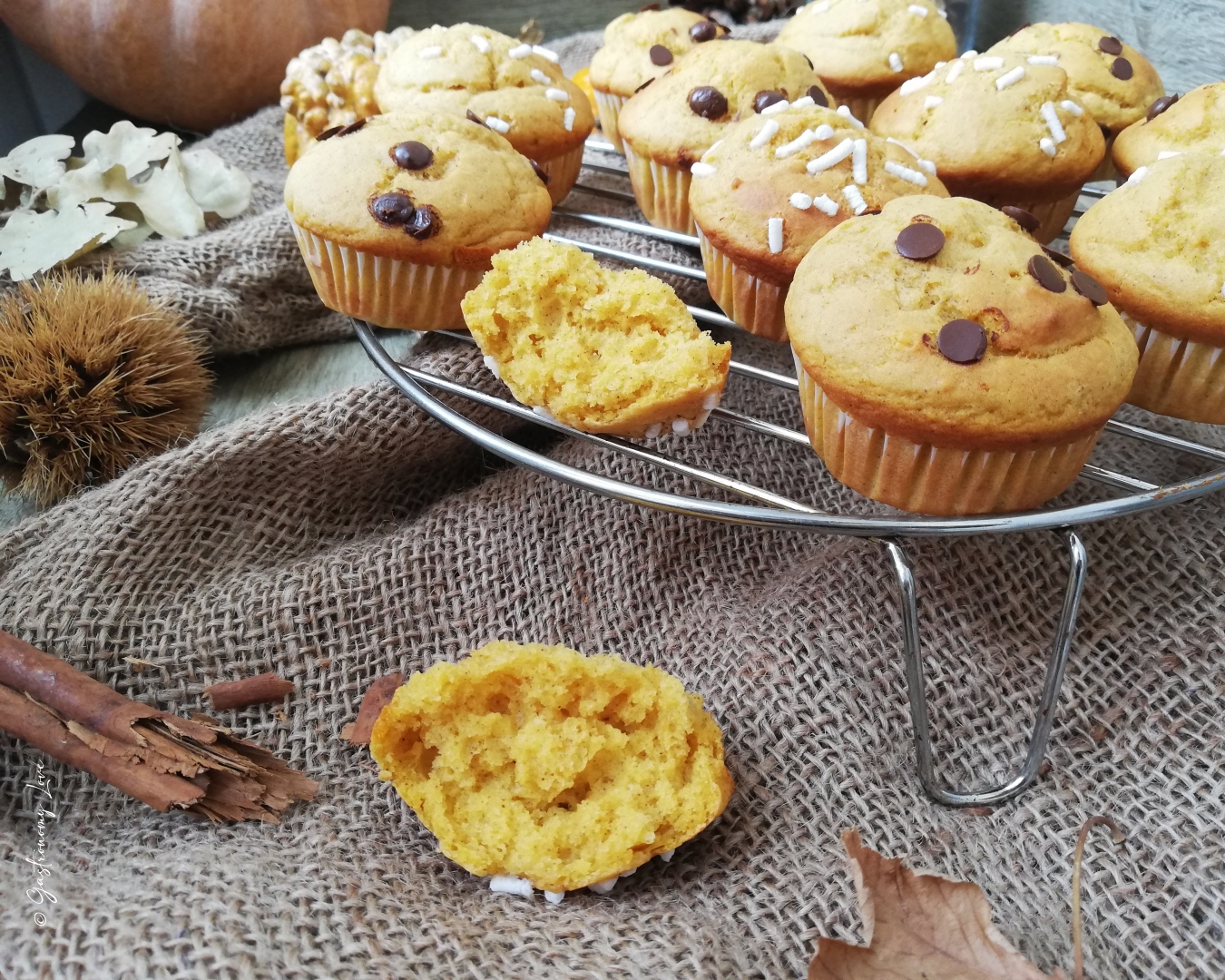 Muffin alla zucca vegani: muffin senza uova e senza lattosio ...