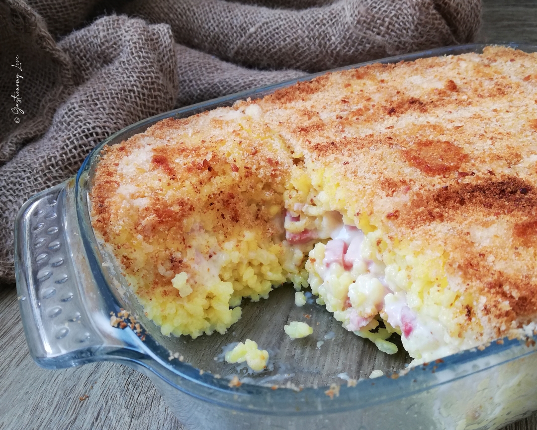 Timballo di riso in bianco al burro e zafferano - GASTRONOMY LOVE