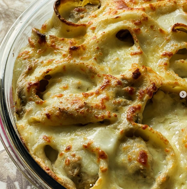 Lumaconi al forno con ricotta e crema di melanzane - Gessi_in_Cucina