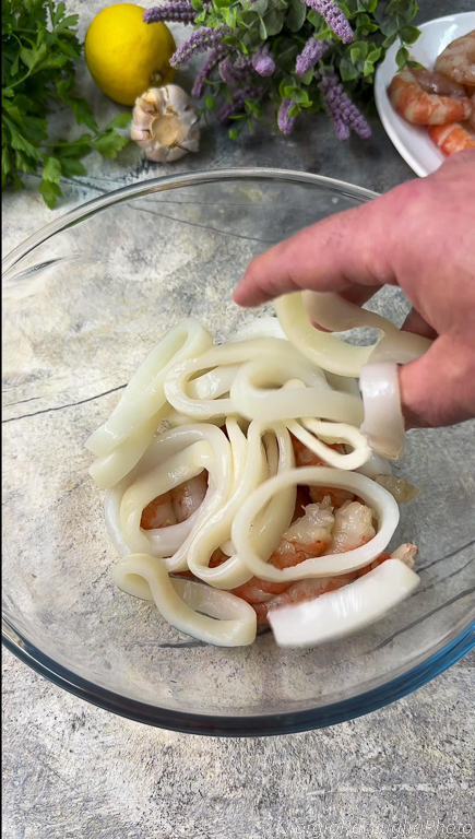 Spiedini di calamari e gamberoni in friggitrice ad aria - In cucina con ...
