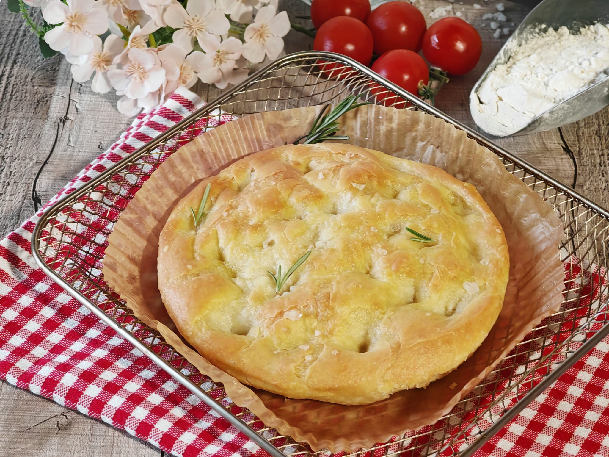 Focaccia Genovese in friggitrice ad aria - Gusto Amore e Fantasie di Angie