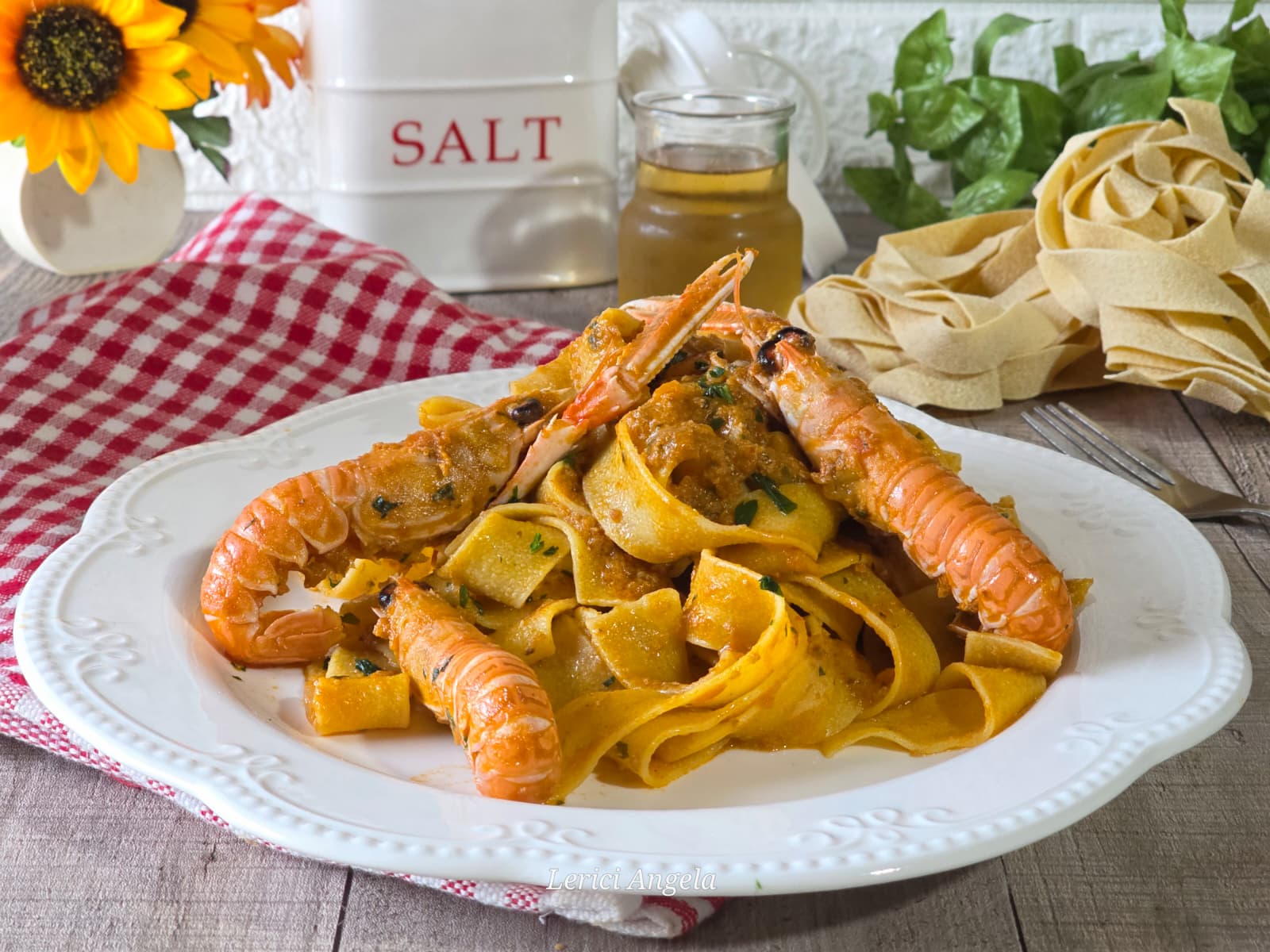 Le pappardelle agli scampi - Gusto Amore e Fantasie di Angie