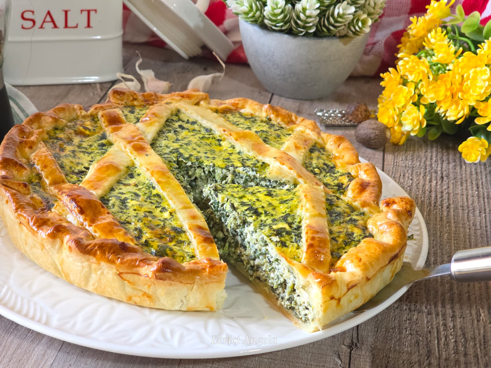 Torta salata di spinaci veloce - Gusto Amore e Fantasie di Angie