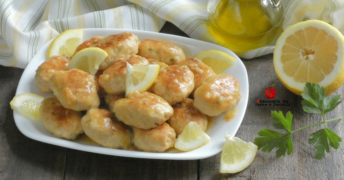 Polpette di pollo alla crema di limone, secondo facile, goloso e ...
