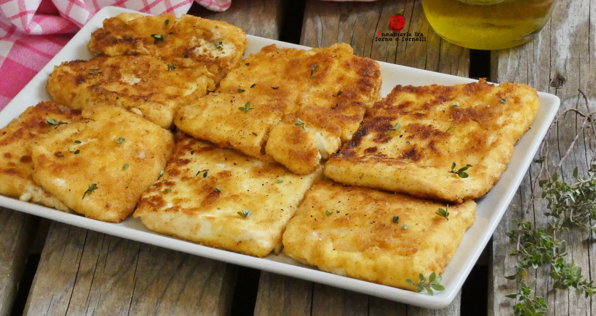 Ricotta impanata, antipasto o secondo piatto sfizioso.