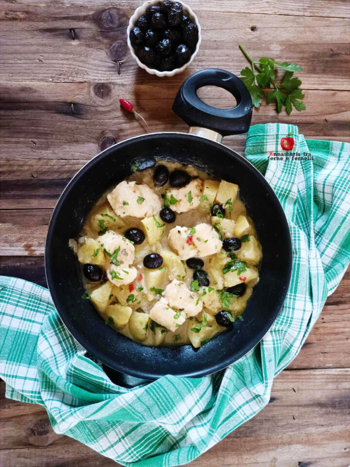 Baccalà con patate e olive - Annamaria tra forno e fornelli