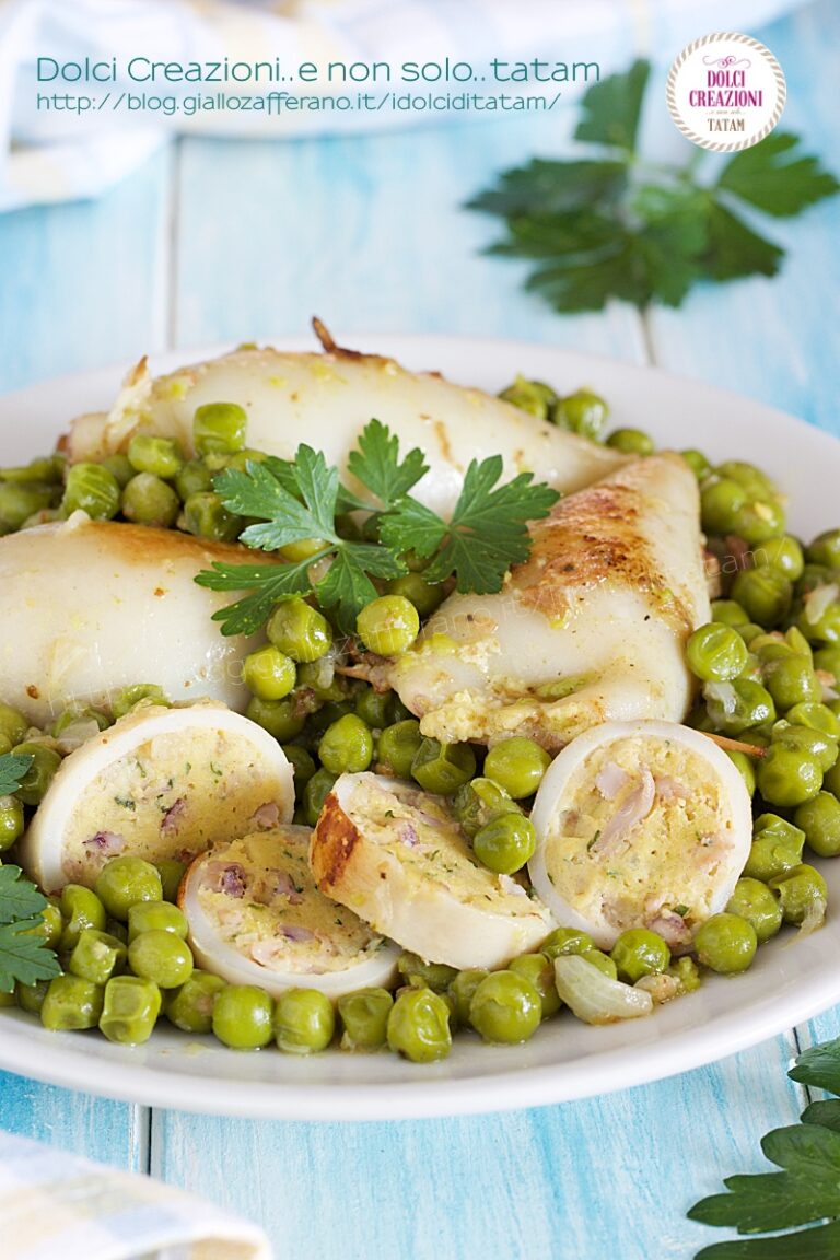 Calamari ripieni e piselli - Dolci Creazioni.. e non solo.. tatam