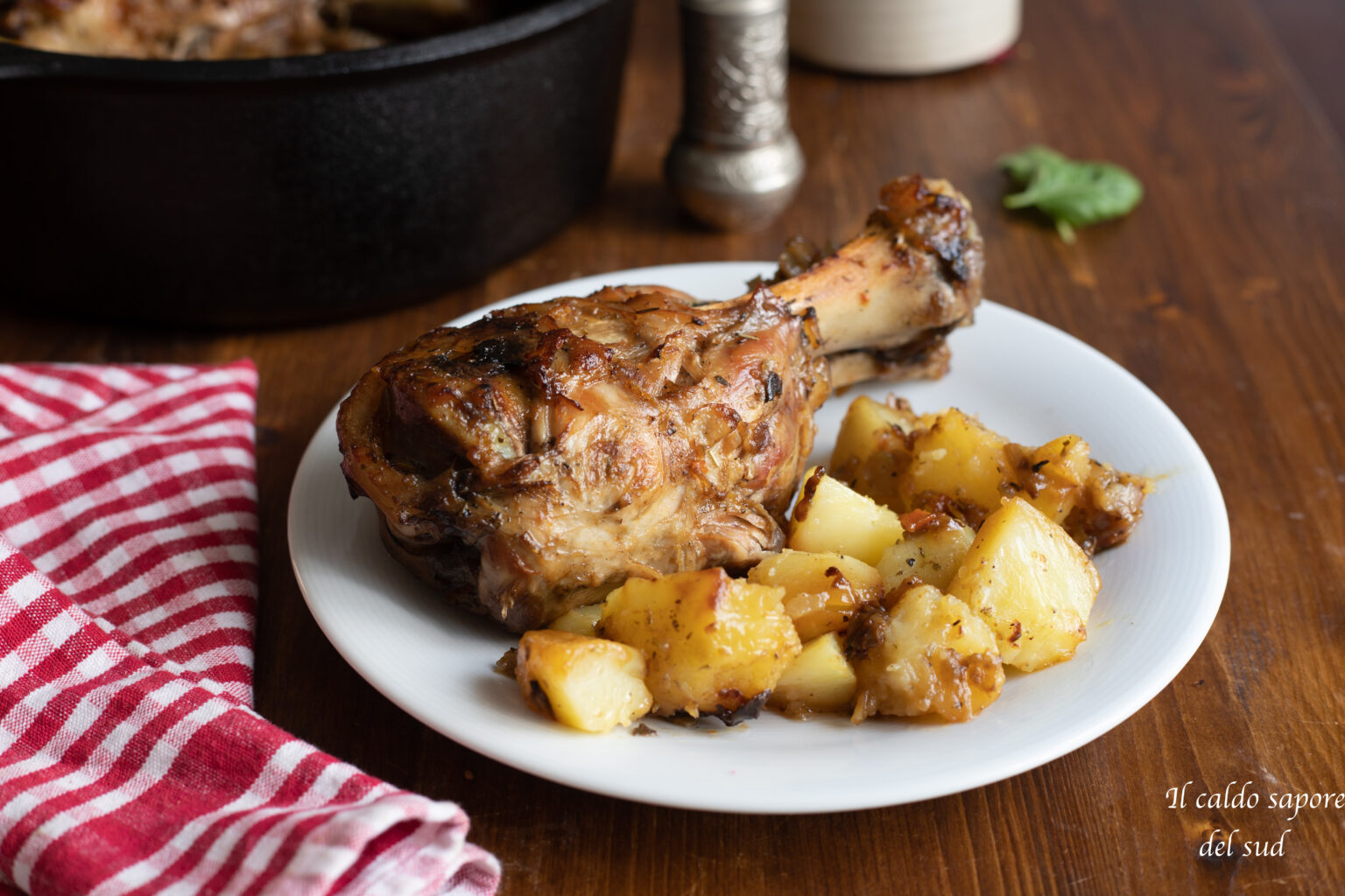 Stinco di maiale al forno con patate - Blog di Il caldo sapore del sud