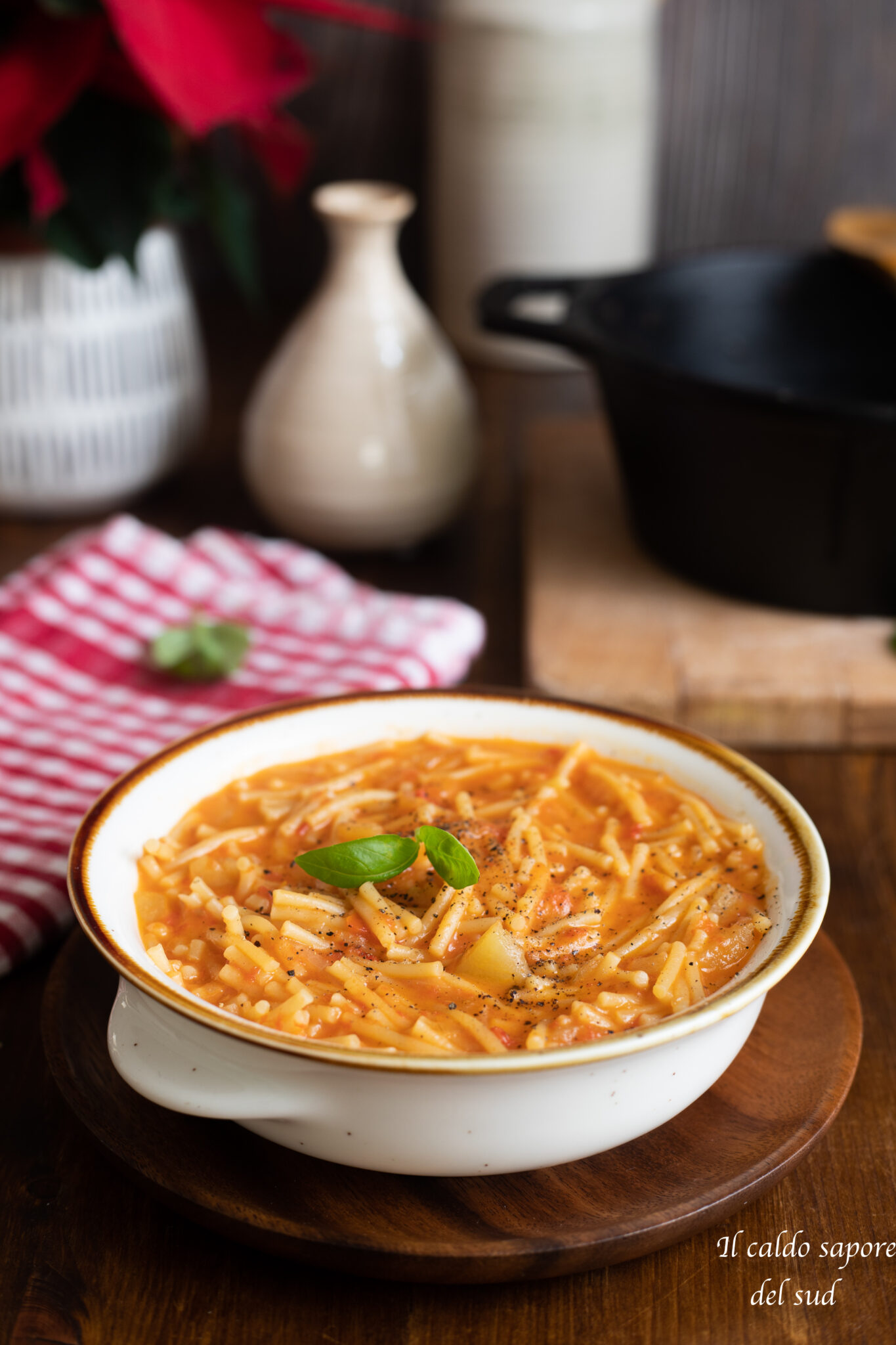 Minestra di pasta cipolla pomodoro e patate - Blog di Il caldo sapore ...