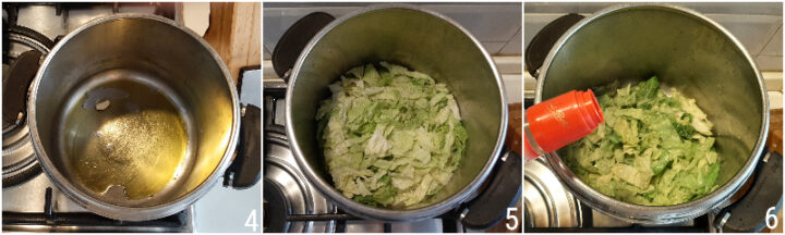 Verza stufata in pentola a pressione: ricetta contorno veloce ed economico