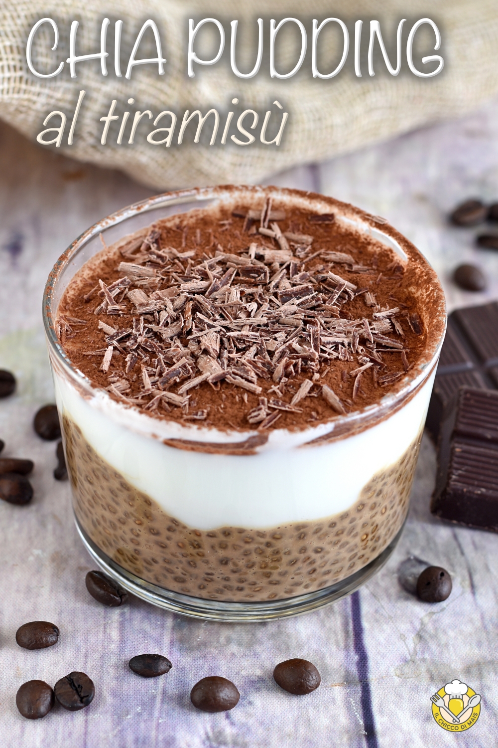 Chia pudding al tiramisù: per una colazione sana proteica e golosa