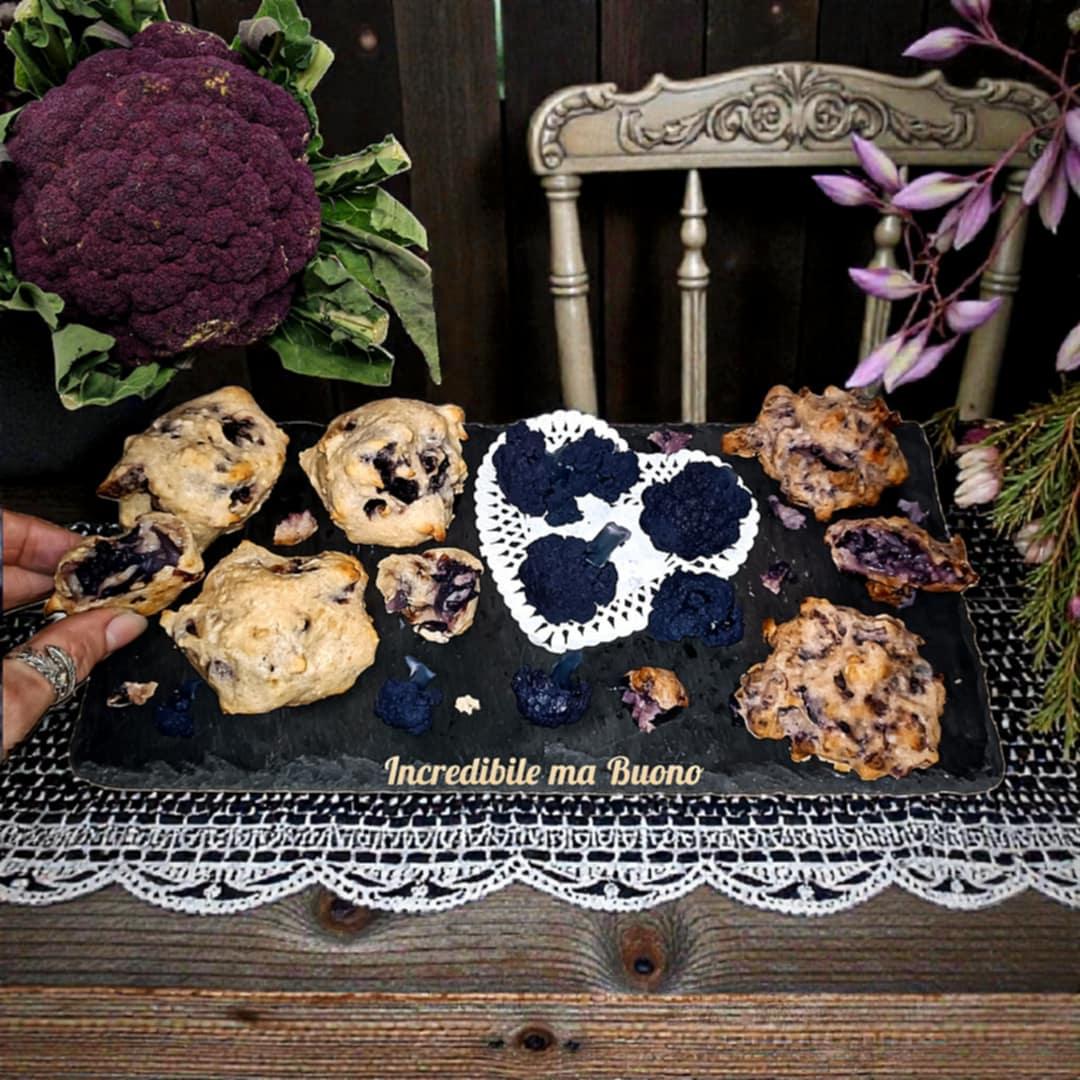 Frittelle di cavolfiore viola senza glutine - Blog di incredibilemabuono