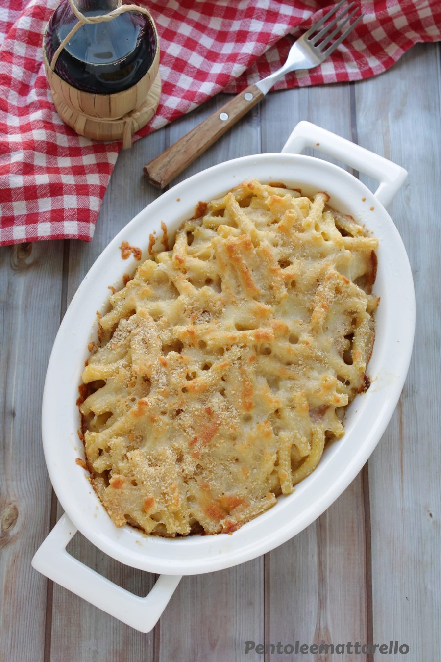 Pasta al gratin - Pentoleemattarello