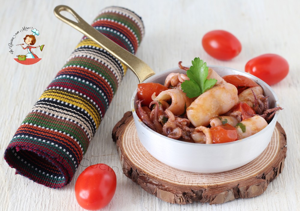 Calamaretti con pomodorini - In cucina con Mire
