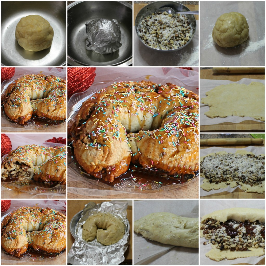 PIZZA FIGLIATA serpentone di Natale miele e noci | ricetta dolce tipico