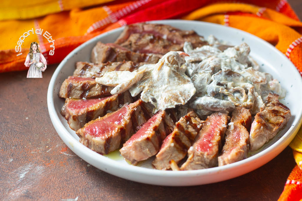Tagliata di manzo ai funghi porcini - I Sapori di Ethra