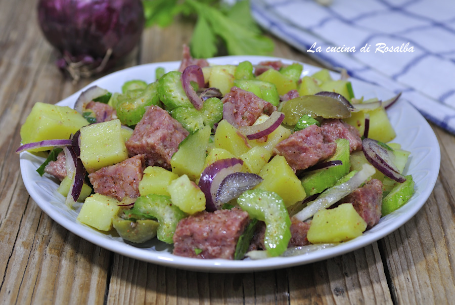 INSALATA DI COTECHINO E PATATE - ricetta La cucina di rosalba