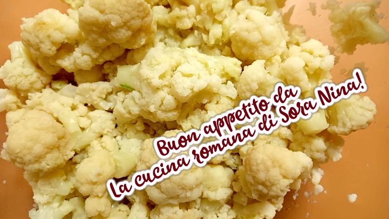 Broccolo bianco in insalata - La Cucina Romana di Sora Nina