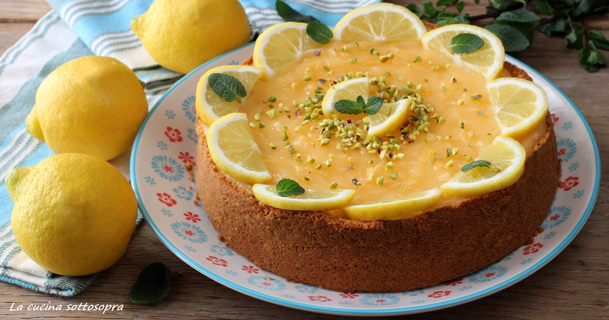 Cheesecake cotta al limone - La cucina sottosopra