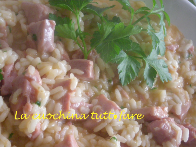 Risotto con tonno fresco - La Cuochina Tuttofare