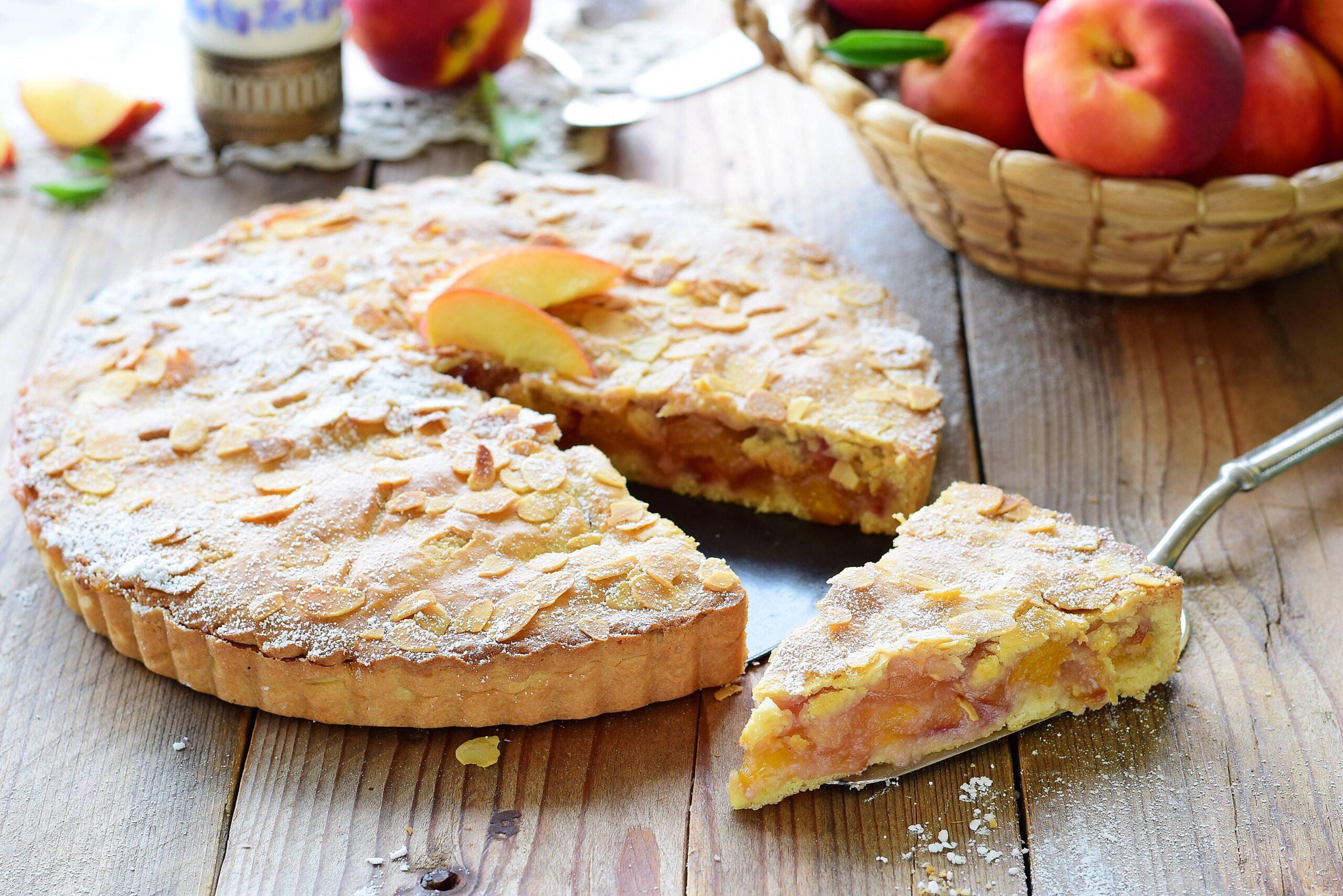 Torta pesche e mandorle o peach pie | Lapasticceramatta