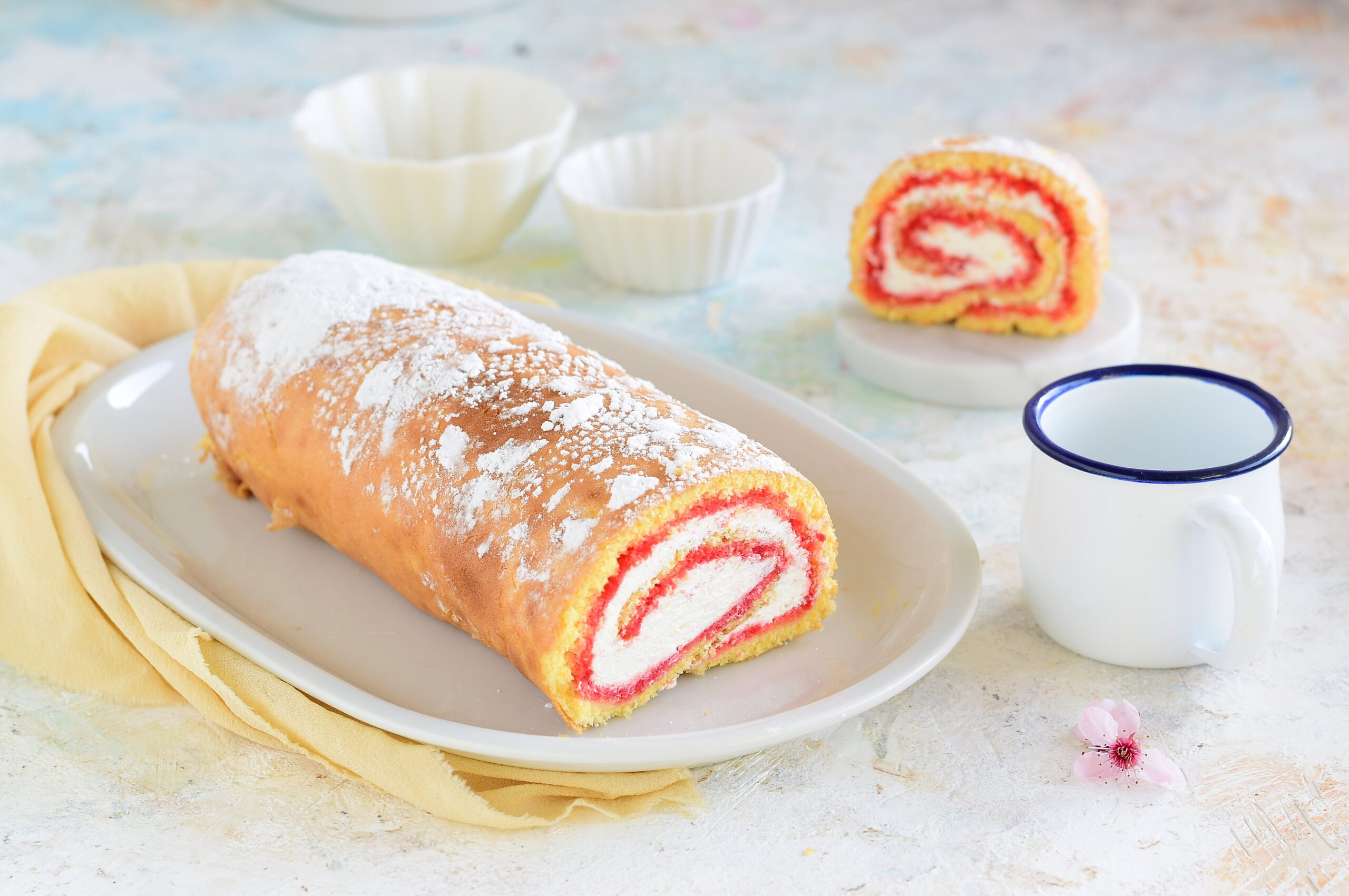 Rotolo panna e alchermes | Lapasticceramatta