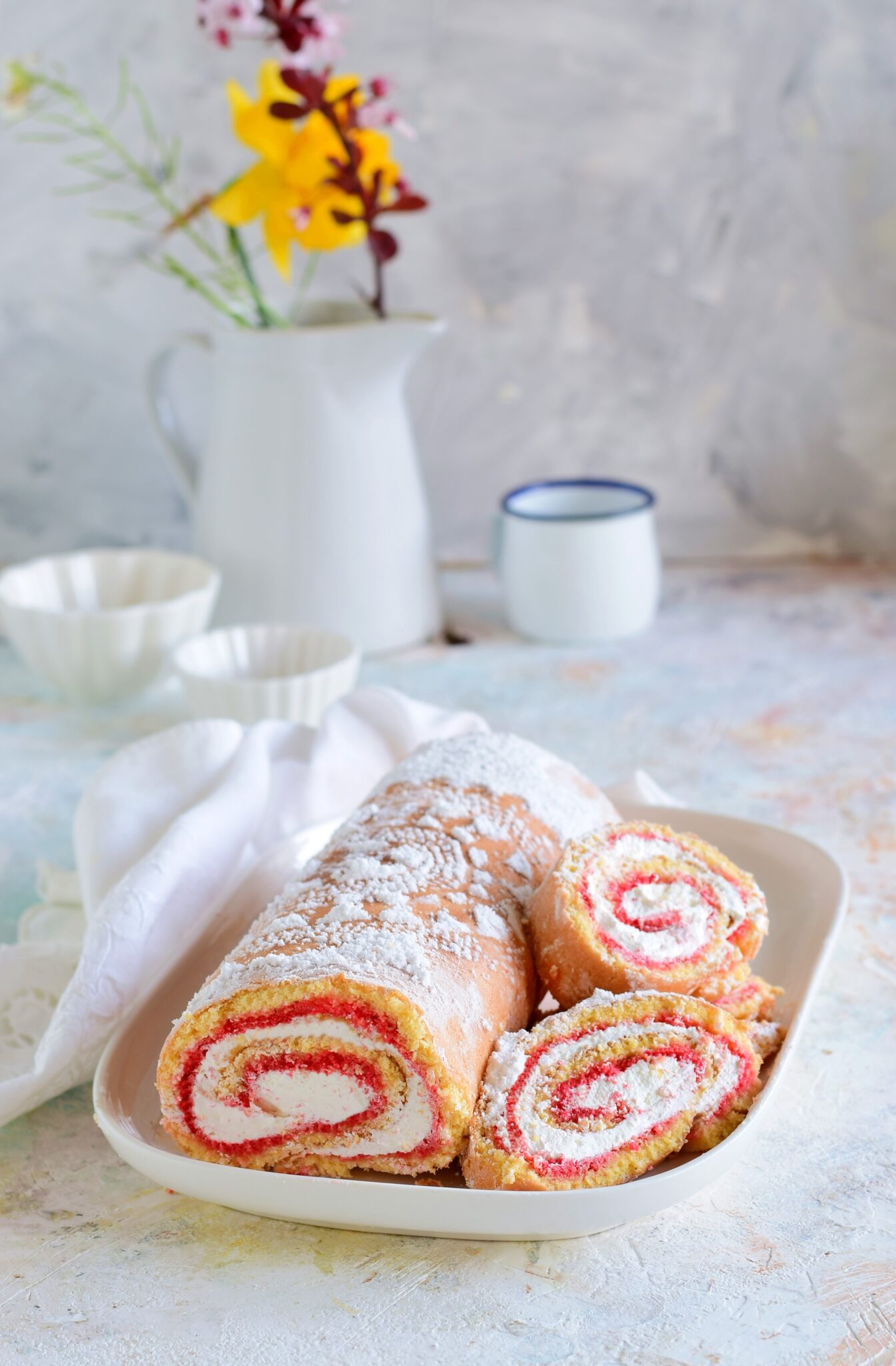 Rotolo panna e alchermes | Lapasticceramatta