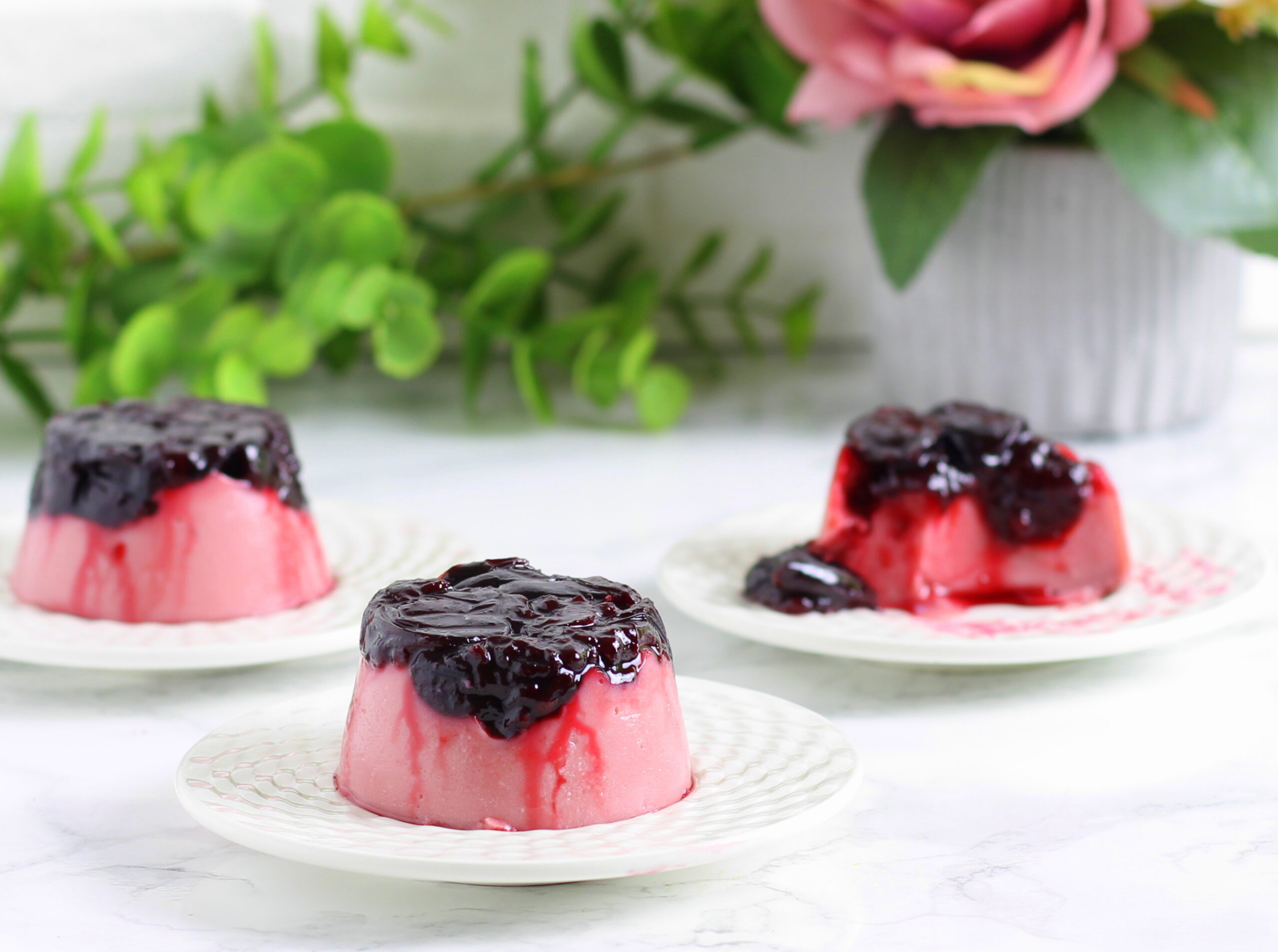 Budino alle ciliegie e yogurt senza gelatina-Fresco e leggero con ...