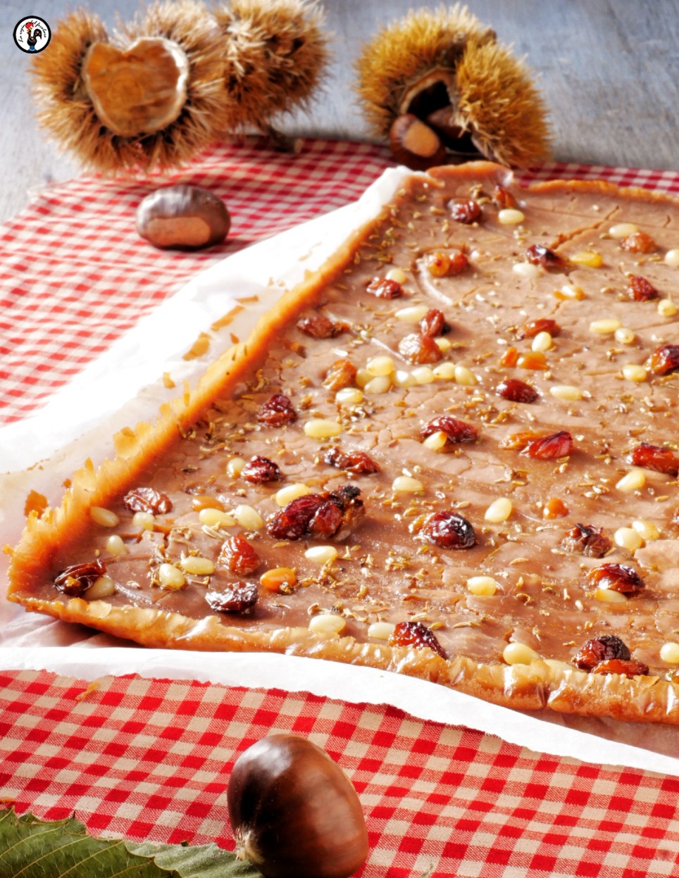 Castagnaccio Ligure - Ricetta Tradizionale Senza Lattosio e Senza Glutine